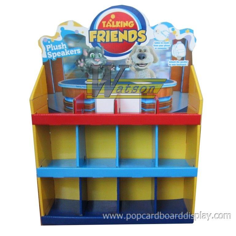 popular talking tom cat plush speaker cardboard counter display stand ...