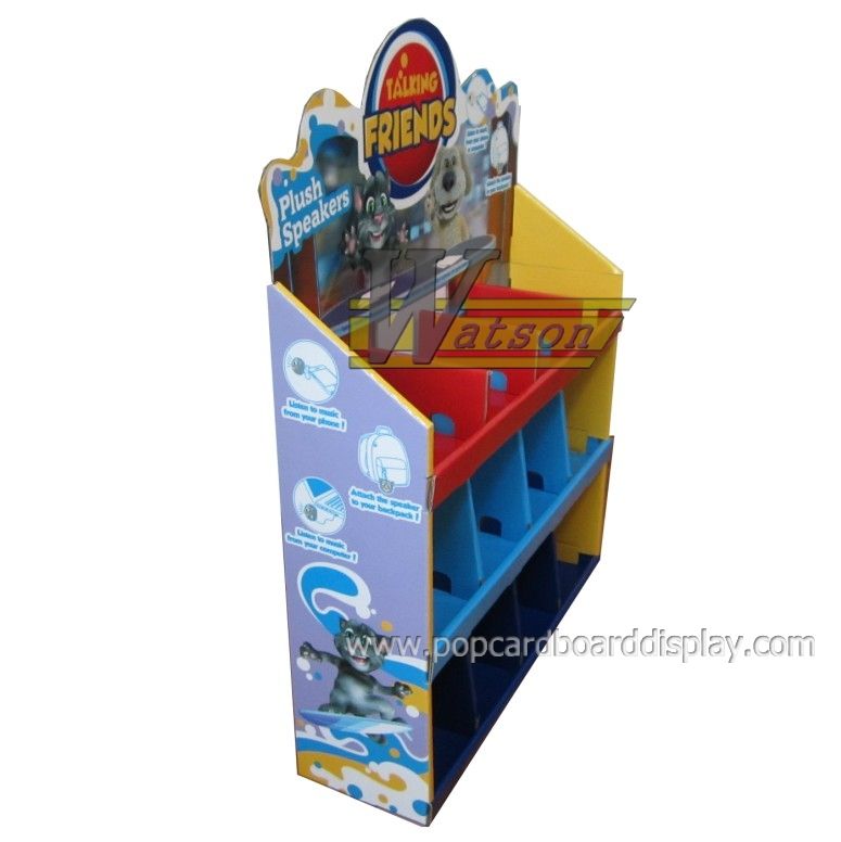 popular talking tom cat plush speaker cardboard counter display stand ...